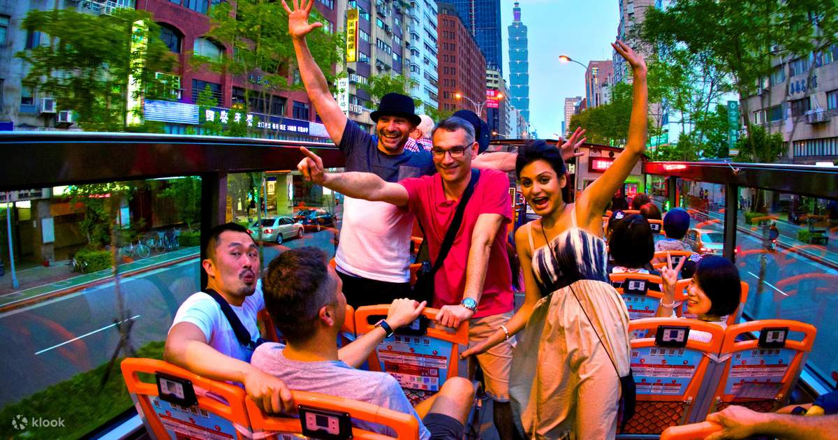 Taipei Night Tour Tipsy Double-Decker Bus - Klook